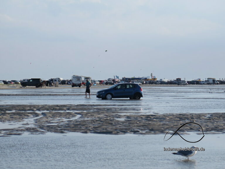 Mit dem Auto an den Strand